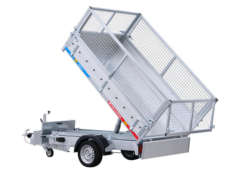 Temared RÜCKWÄRTS-KIPPER Anhänger mit Gitteraufsatz