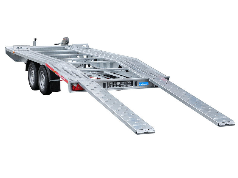 Temared Anhänger Typ CAR PLUS, mit Auffahrrampen, Heck abgeschrägt